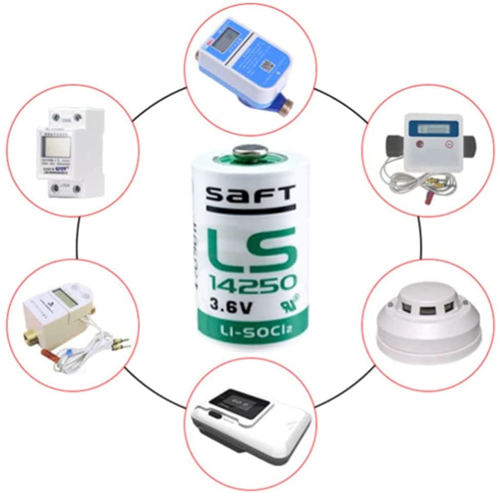 iNFISAN SAFT LS14250 1/2 AA 3.6v Battery 14250 Can Use for Dogwatch R9 Leash 1200mAh High Capacity