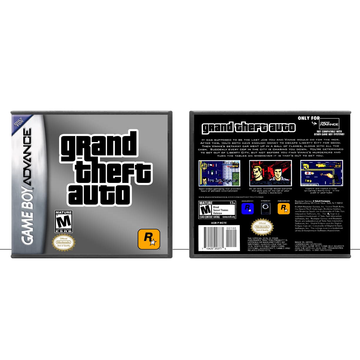 Grand Theft Auto Advance | (GBA) Game Boy Advance - Game Case Only - No Game