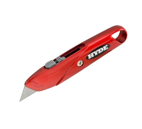 Hyde Tools 42074 Top Slide Utility Knife, Red (Mini Card Packaging)