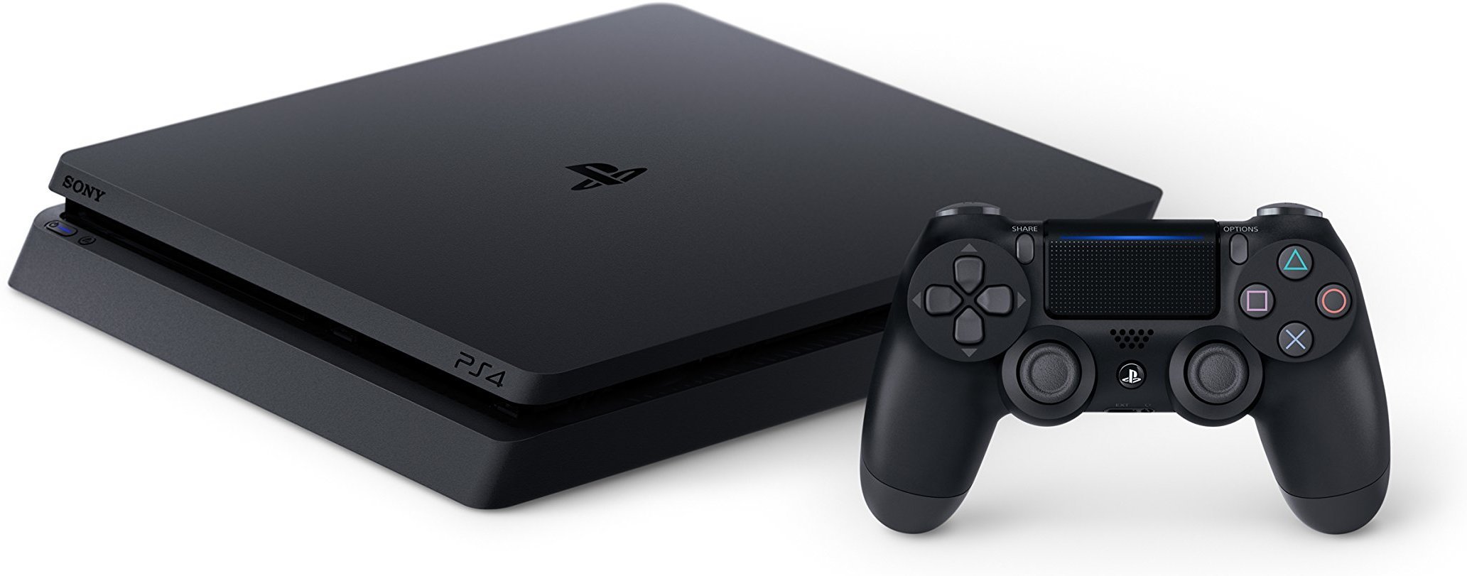 PS4 Slim Bundle (2 Items): PlayStation 4 Slim 1TB Jet Black and Destiny 2 Game Disc