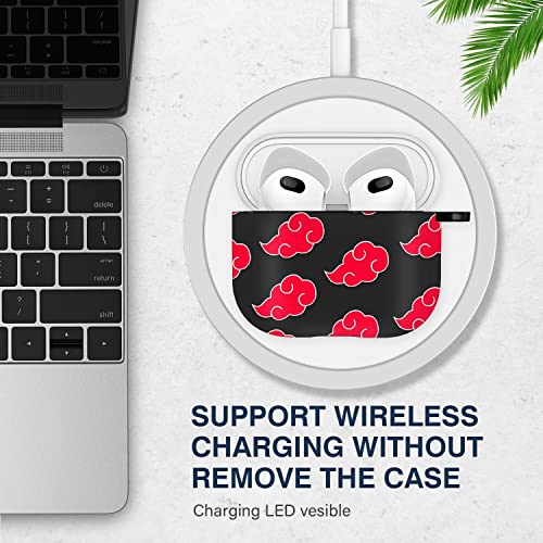 Maxjoy for AirPods 3 Case Cover - Anime Airpod 3rd Generation Case (2021) with Keychain Protective Case for Apple Airpods 3rd Generation Charging Case(Front LED Visible)