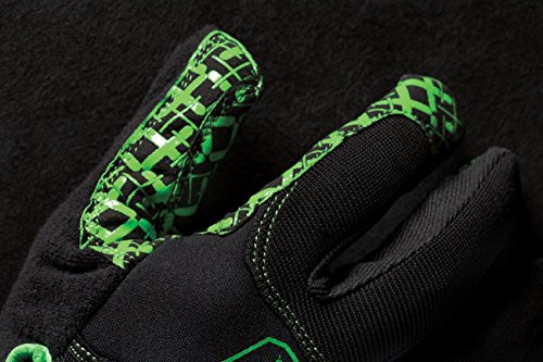 Ironclad mens Work Gloves EXO GRIP BLACK , Black & Green, Large Pack of 1 US