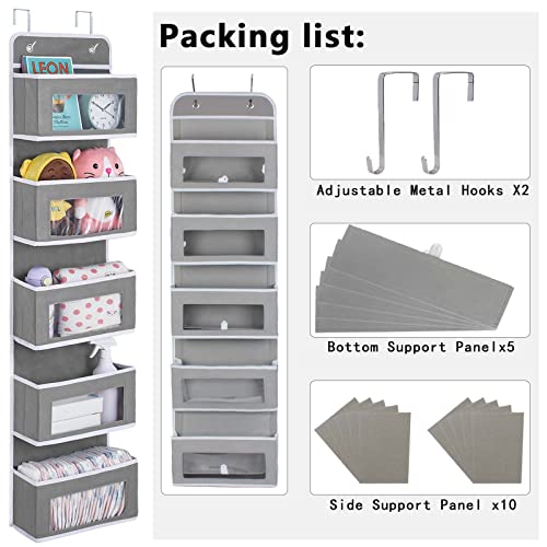 LLdress 5-Shelf Over The Door Organizer,Hanging Storage Organizer,Baby Organizer for Nursery, Pantry, Closet