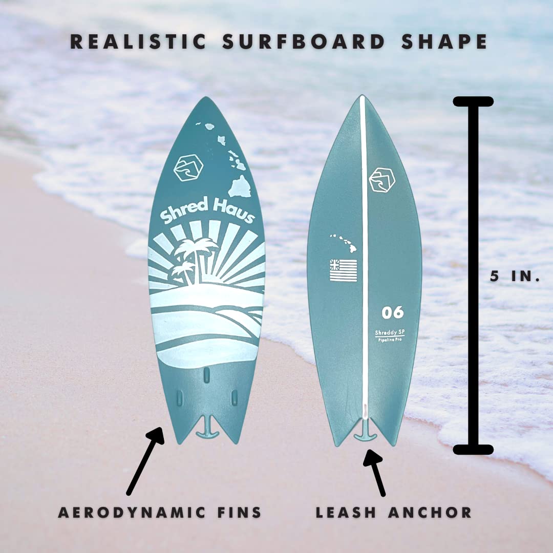 Hawker & Watts Shred Haus Finger Surfboard | Toy Finger Surf Board | Surf The Wind | Mini Surfboard for Kids Teens Adults | Surf