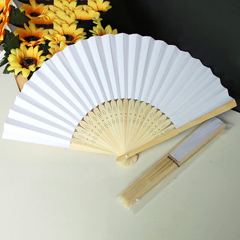 Folding Fan 7 Inch Hand Held Fan Folding Paper Fan Summer Pattern Folding Dance Wedding Party Lace Silk Folding Solid (Color : P)