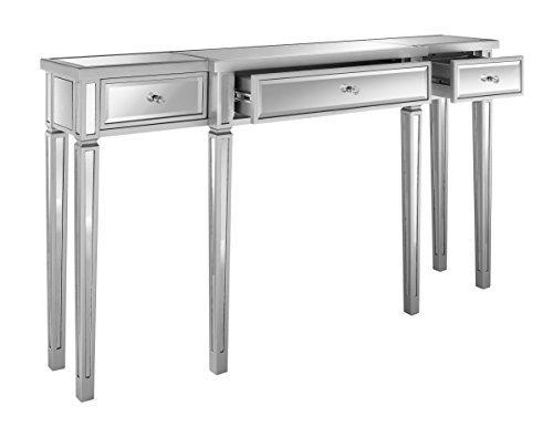 Pulaski Damon Mirrored Console Table, 59.0" L x 12.25" W x 33.0" H
