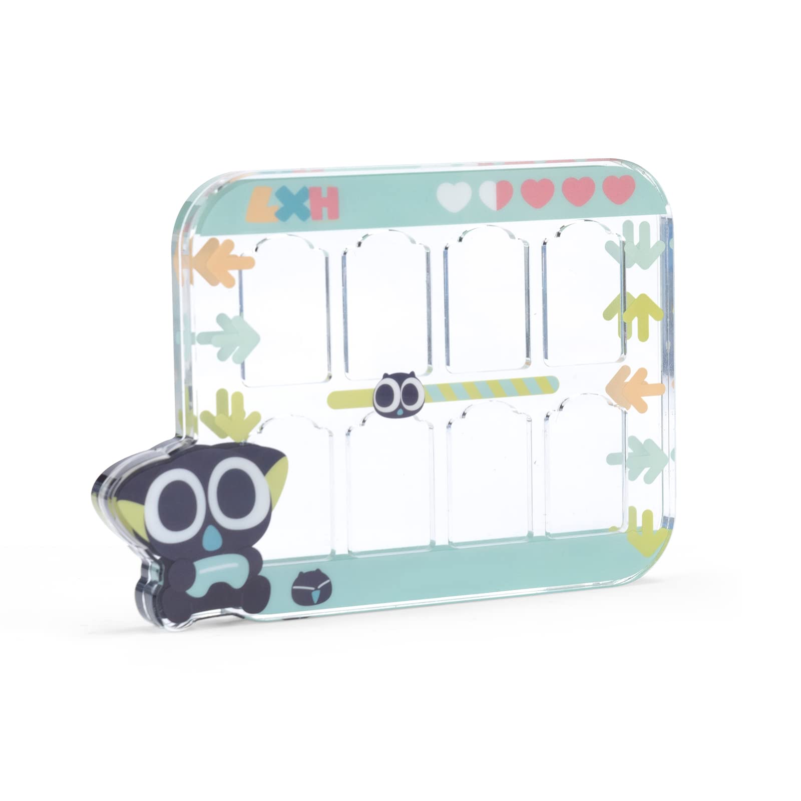 GeekShare Acrylic Switch Game Card Case-Switch Game Holder Case with 8 Game Card Slots Cartridge-Game Card Carrying Storage Box Compatible with Nintendo Switch -- The HEI Series