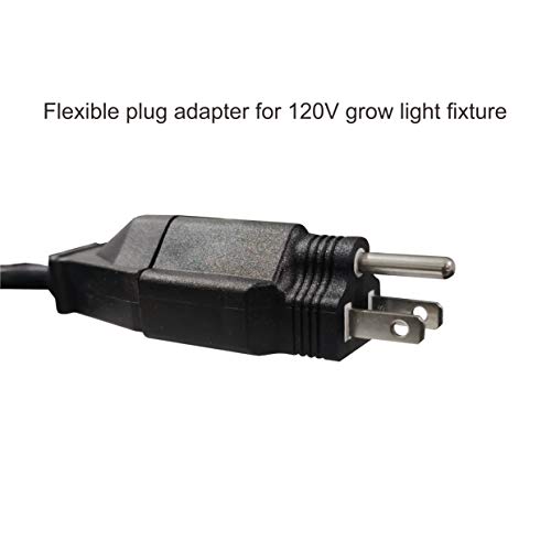 Hydro Plus 2 Pcs 220V/ 240V to 110V/ 120V Plug Adapters for Grow Light Kit Hydroponics Indoor Growing System Accessories(220V/ 240V to 110V/ 120V, 2 Pack)