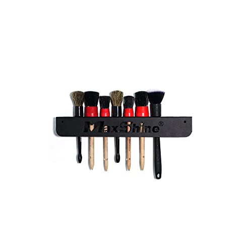 Maxshine Detailing Brush Holder β Simple & Durable Design, Available for Putting 10 car Detailing Brushes, Convenient Use, Easy to Install on Your Wall