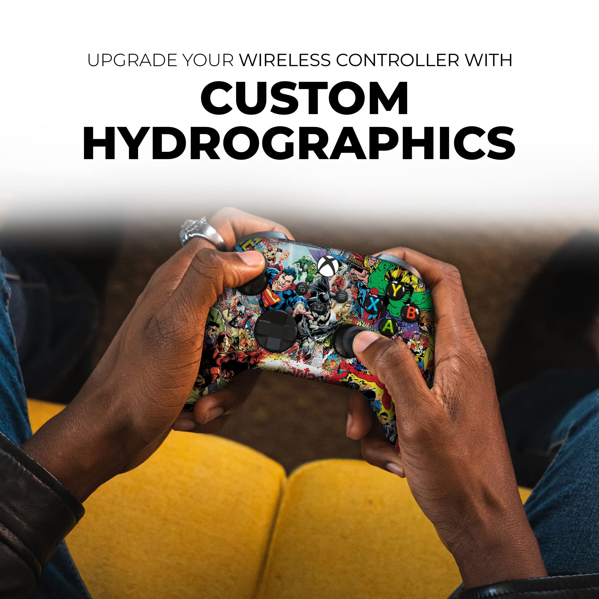 DreamController Holographic Zebra Custom X-box Controller Wireless compatible with X-box One/X-box Series X/S Proudly Customized in USA with Permanent HYDRO-DIP Printing(NOT JUST A SKIN) (MODDED)