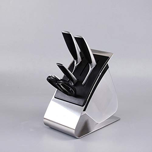 JHHDP Knife Holder Knife Holder 304 Stainless Steel Kitchen Rack Simple Knife Holder Storage Box Insert Knife Holder