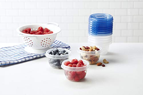 Glad Food Storage Containers - Mini Round Containers - 4 Ounce - 8 Containers