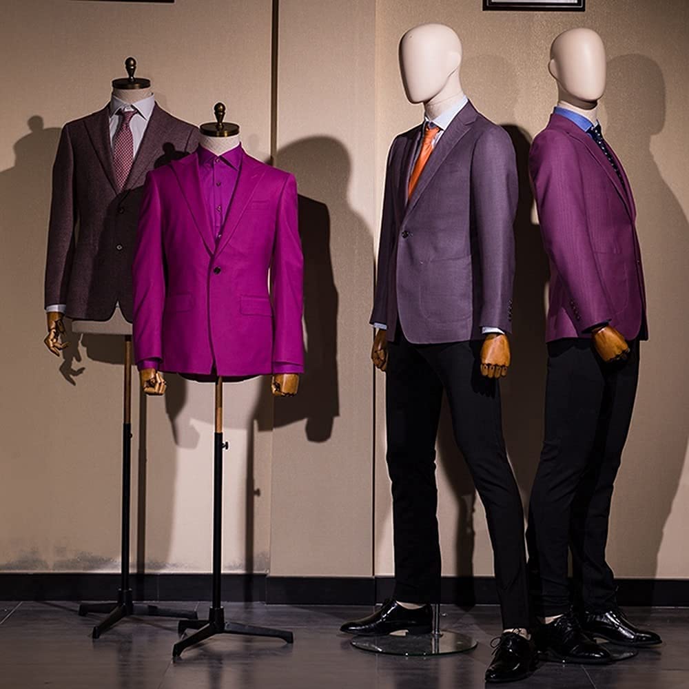 Dressmaking Mannequin Dummy Male Dressmakers Dummy Mannequin Body Torso with Adjustable Tripod | Bust Tailor Mannequin Dummy for Clothing Dress Display