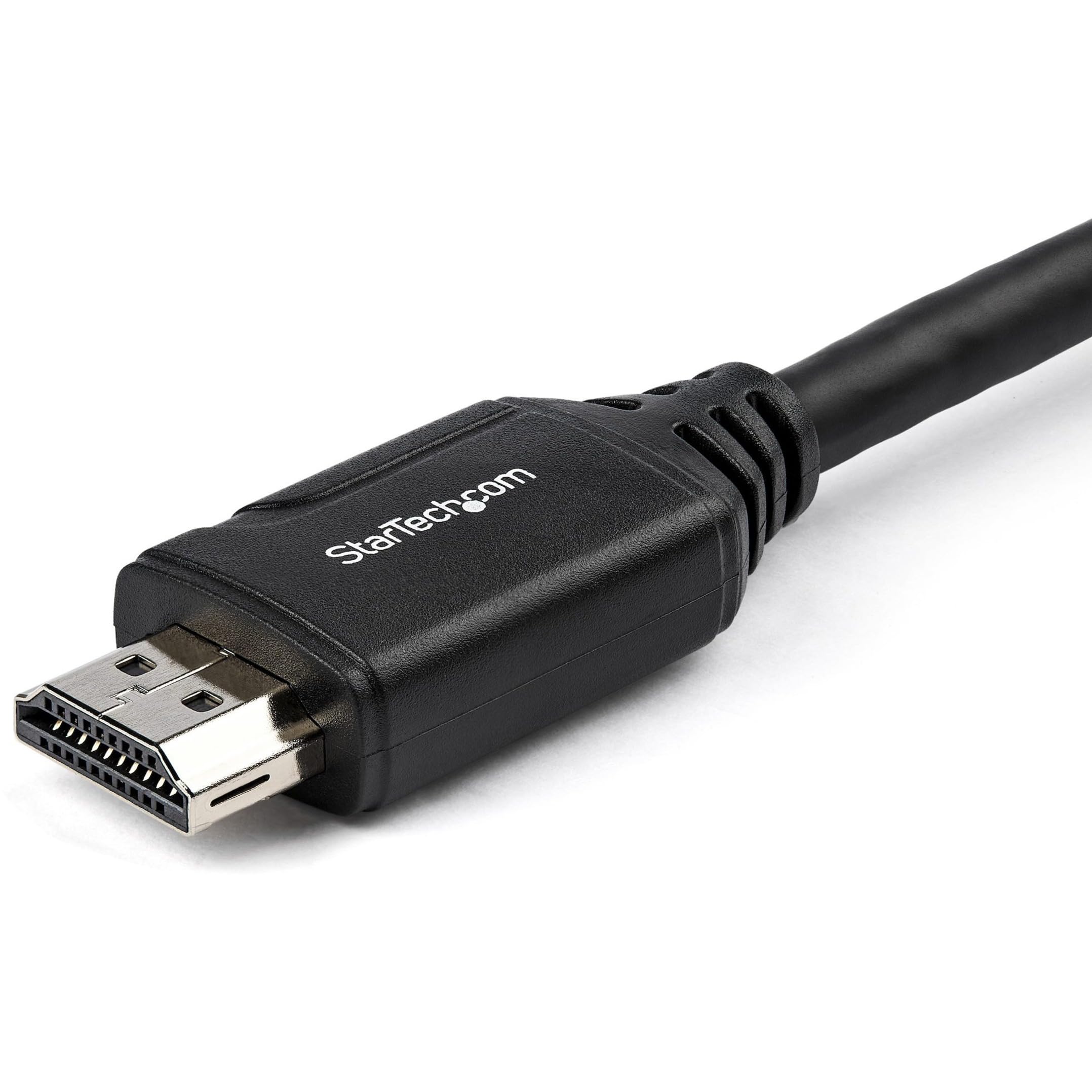 StarTech.com 6in High Speed HDMI Port Saver Cable with 4K 60Hz - Short HDMI 2.0 Male to Female Adapter Cable - Port Extender (HD2MF6INL)