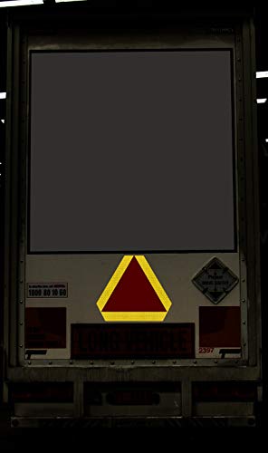 IGNIXIA (Pack of 02) Slow Moving Vehicle Sign, PVC Vinyl Decal Slow Moving Vehicle Triangle Sticker, 14”x 16” Inches Orange base with Reflective border, UTV, safety Triangle signs