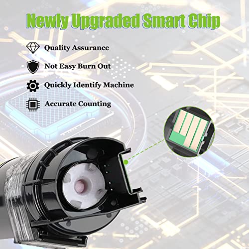 Juyudow MP C3503 Toner Cartridge Compatible for Ricoh Aficio Lanier Savin MP C3503 C3003 C3004 C3504 (4 Pack, BK, C, Y, M) Part#: 841813 841814 841815 841816 High Yield