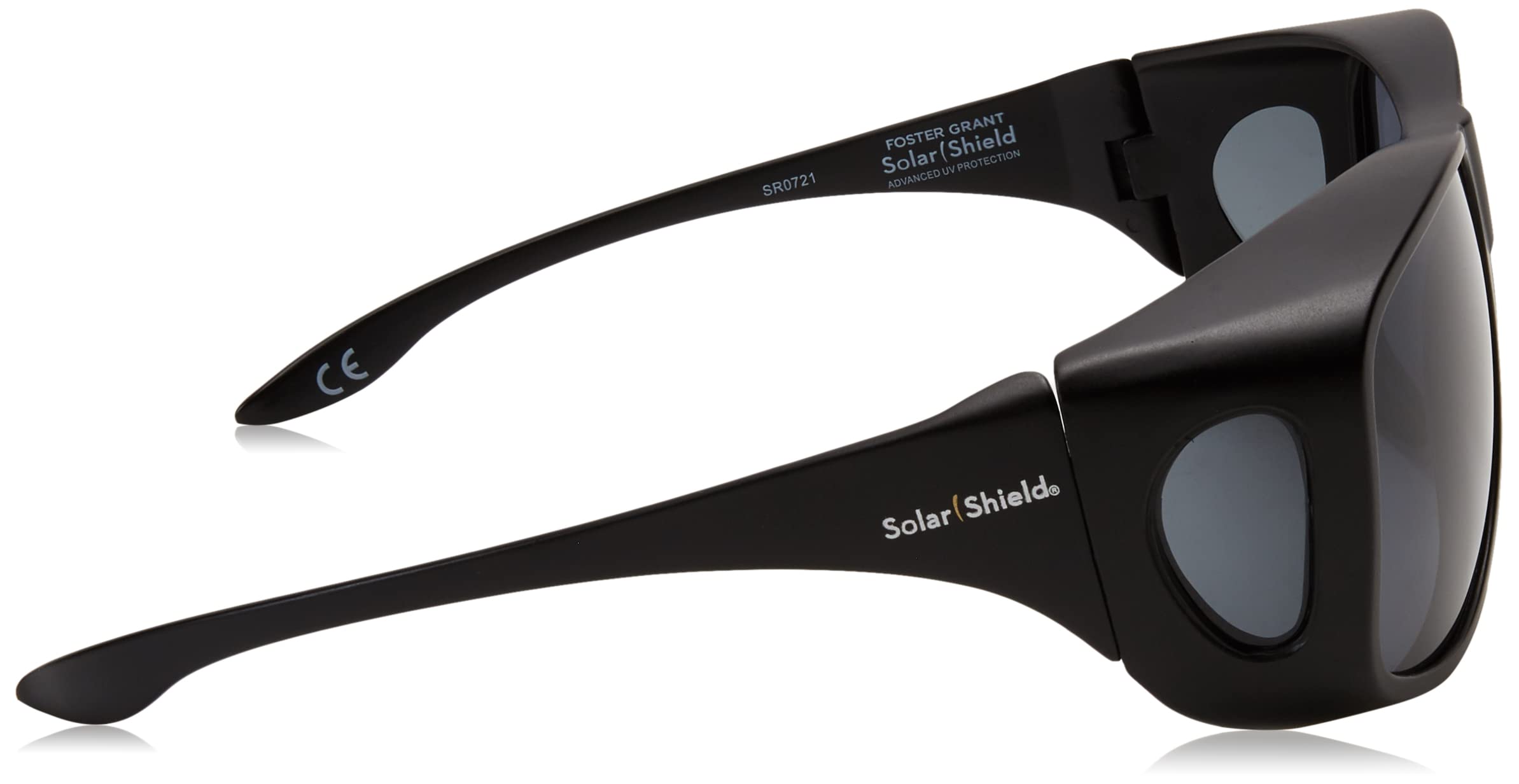Dioptics unisex adult Solar Shield-classic Fits Over Sunglasses, Grey, 66 mm US