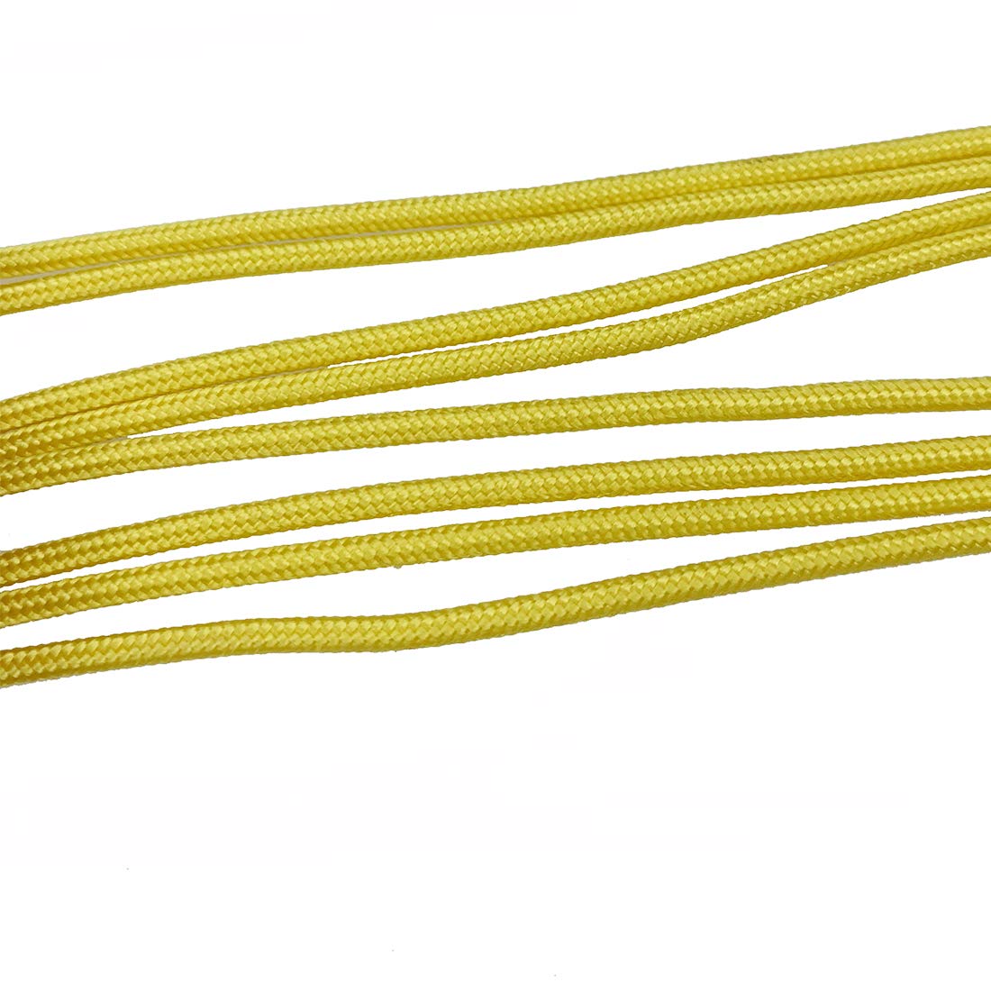 CUPID 12 Feet Archery D Loop Rope Bow String Release Nock Durable Wire U Nok Ring Nocking Loop Buckle, 2.4mm 0.09 in (Yellow)