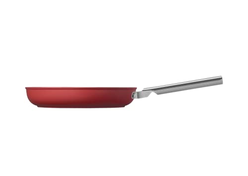 Smeg 2 PC Non Stick Cookware Set Red 9.5" Fry Pan 11" Fry Pan
