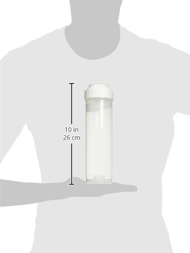 Hydronix EC-2510C Clear Empty Standard Size Water Filter Cartridge, Durable Construction Universal Pre/Post Use 2.5 x 10