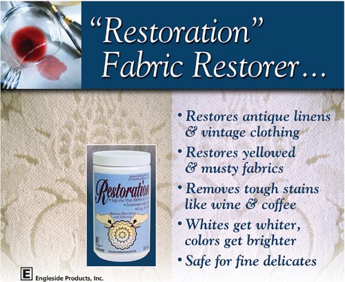 Mayardfun Liphontcta Engleside Products Restoration Hypoallergenic Powder to Clean Antique and Delicate Linens Safely 32 Ounce Tub- One