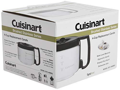 Cuisinart DCC-450BRC 4-Cup Replacement Stainless Steel Carafe, Silver