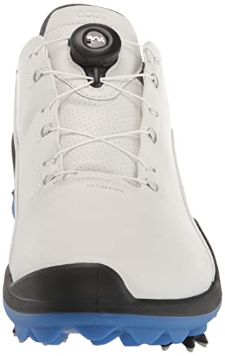 ECCO Men's Biom G 3 BOA Gore-Tex Golf Shoe, White/Black, 10-10.5