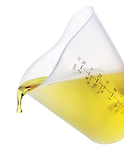 iSi Basics Measuring Set of 3 Silicone Flexible Measuring Cup, Translucent
