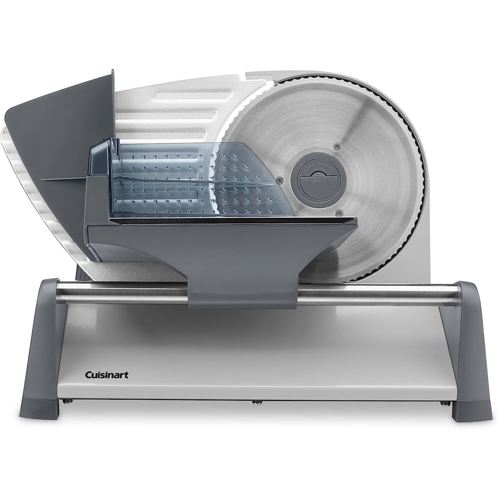 Cuisinart FS-75B Kitchen Pro Deli Food Slicer, 7.5-Inch Blade Bundle with Cuisinart Classic Nonstick Edge 6" Chef's Knife and Deco Gear Food Grade Kitchen Safety Cut Resistant Stretch Fit Gloves
