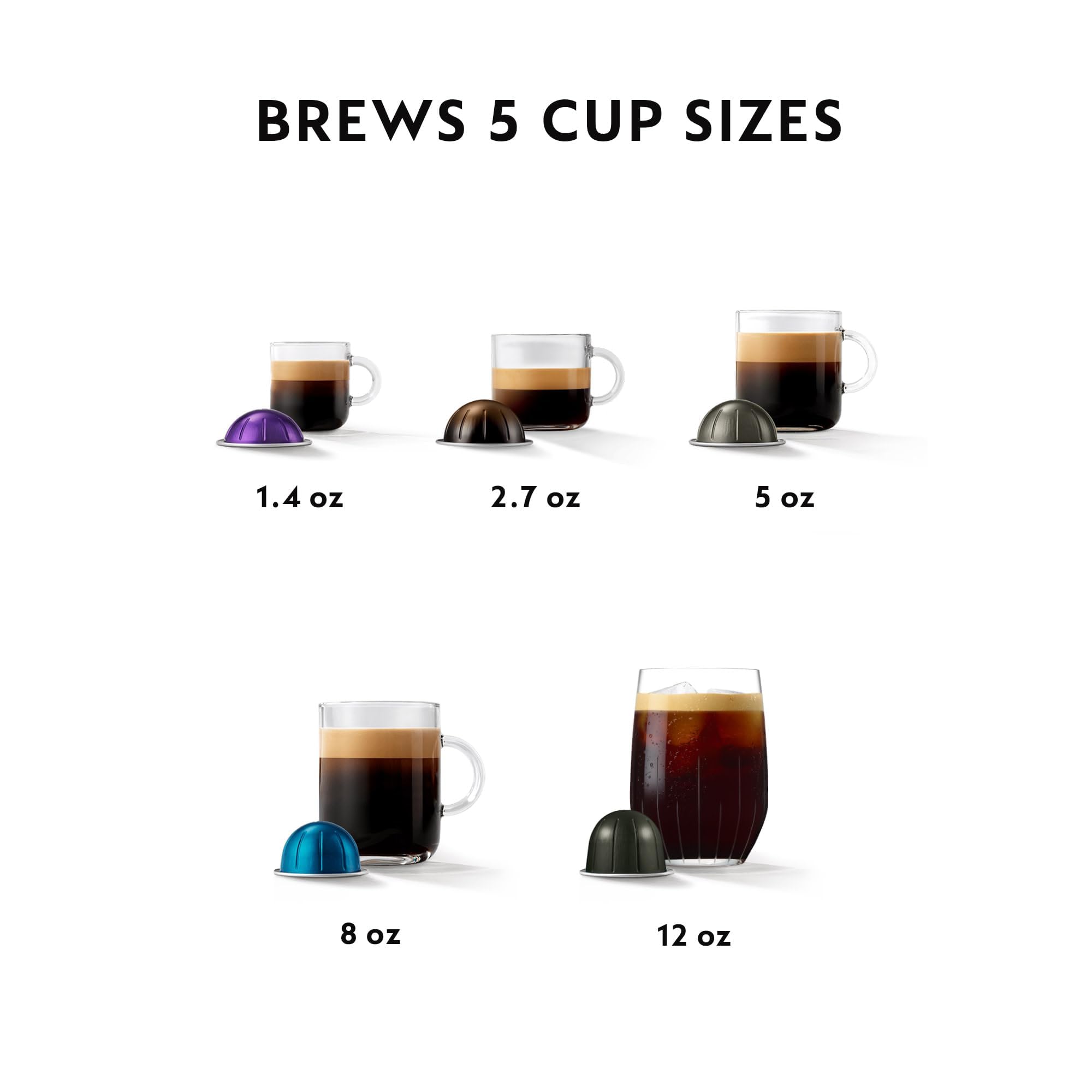 Nespresso Vertuo Pop+ Coffee and Espresso Maker by Breville, Coconut White