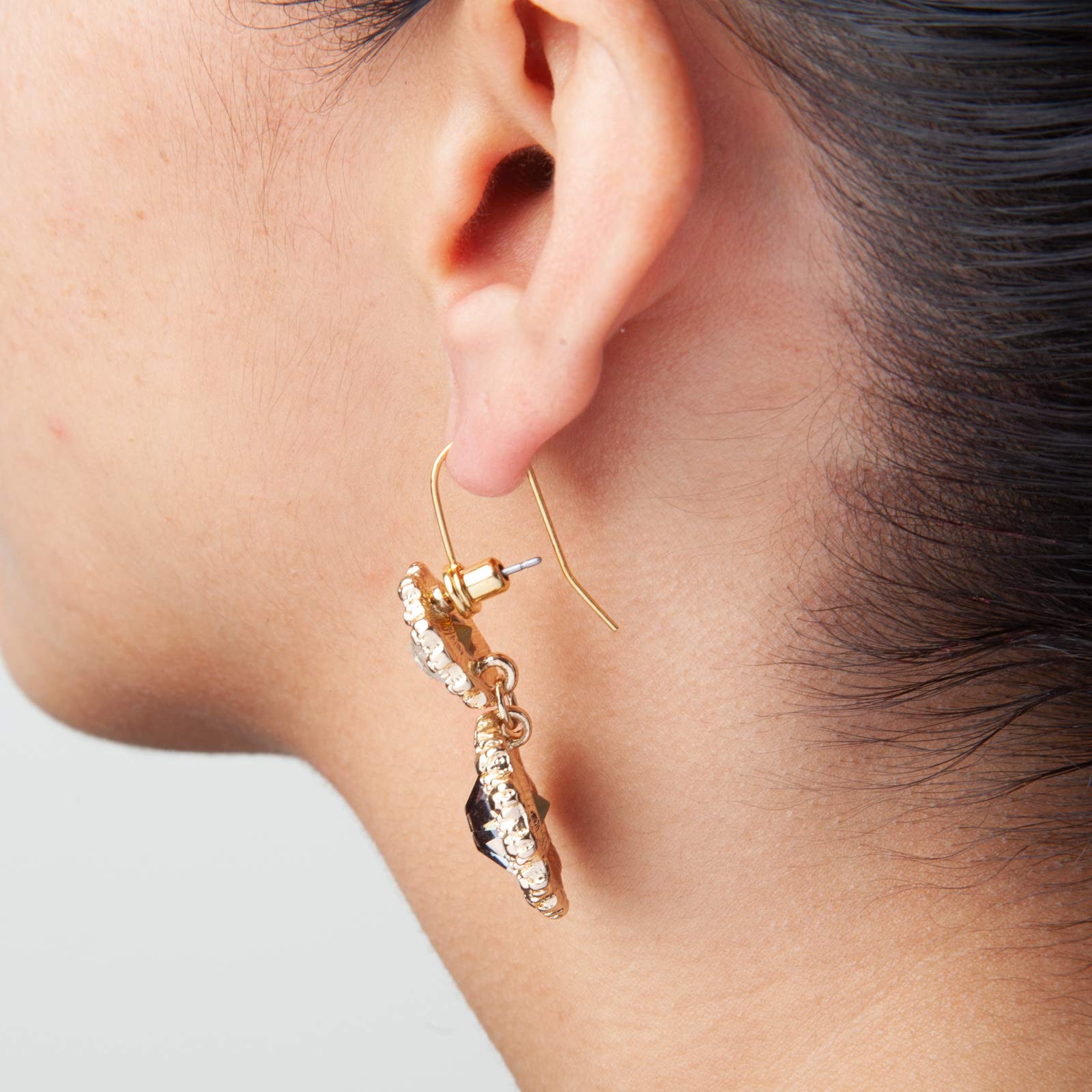 E'arrs Earring Converters | Gold Post Studs to Fish Hook Wire | 1 Pair