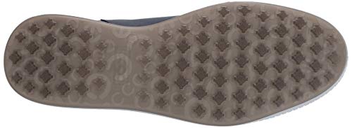 ECCO Men's Street Retro Hydromax Golf Shoe, Marine Camel Nubuck, 6-6.5