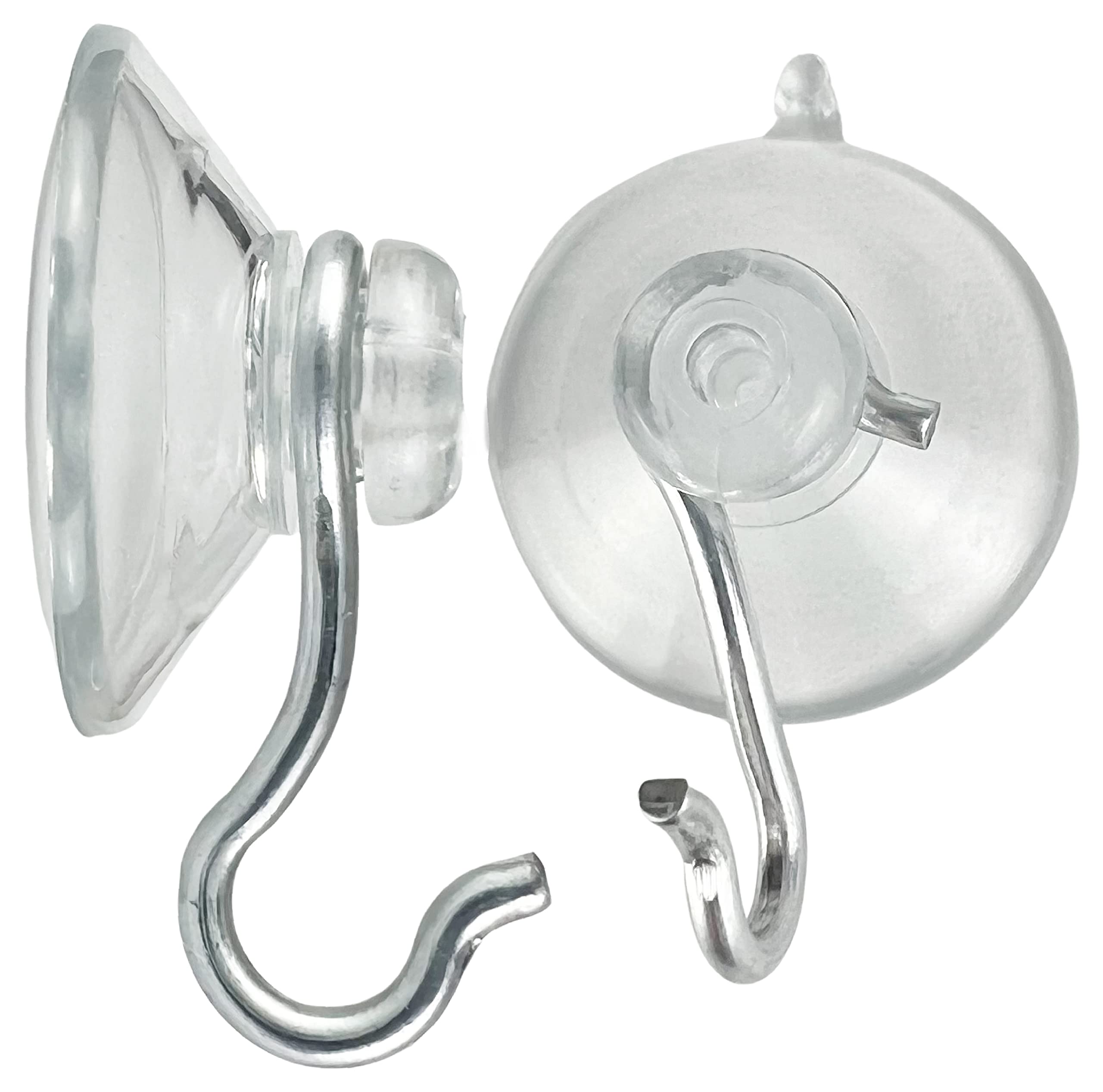 Wis-Sales (16-Pack Mini 3/4 inch Pennsylvania Heavy Duty Suction Cup Hooks for Glass Windows. for Signs Holiday Ornaments Suncatchers