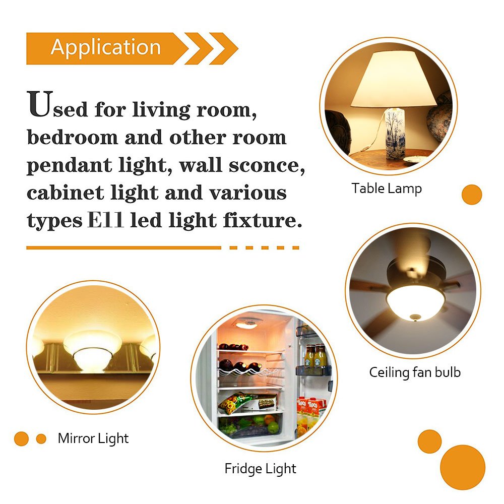 E11 LED, E11 Led Bulbs, 100W Equivalent, 850 LM, Warm White 3000K, Dimmable,E11 Mini Candelabra Base, JD T3/T4 360 Degree Beam Angle for Indoor Decorative Lighting. (E11 Warm White Bulb)