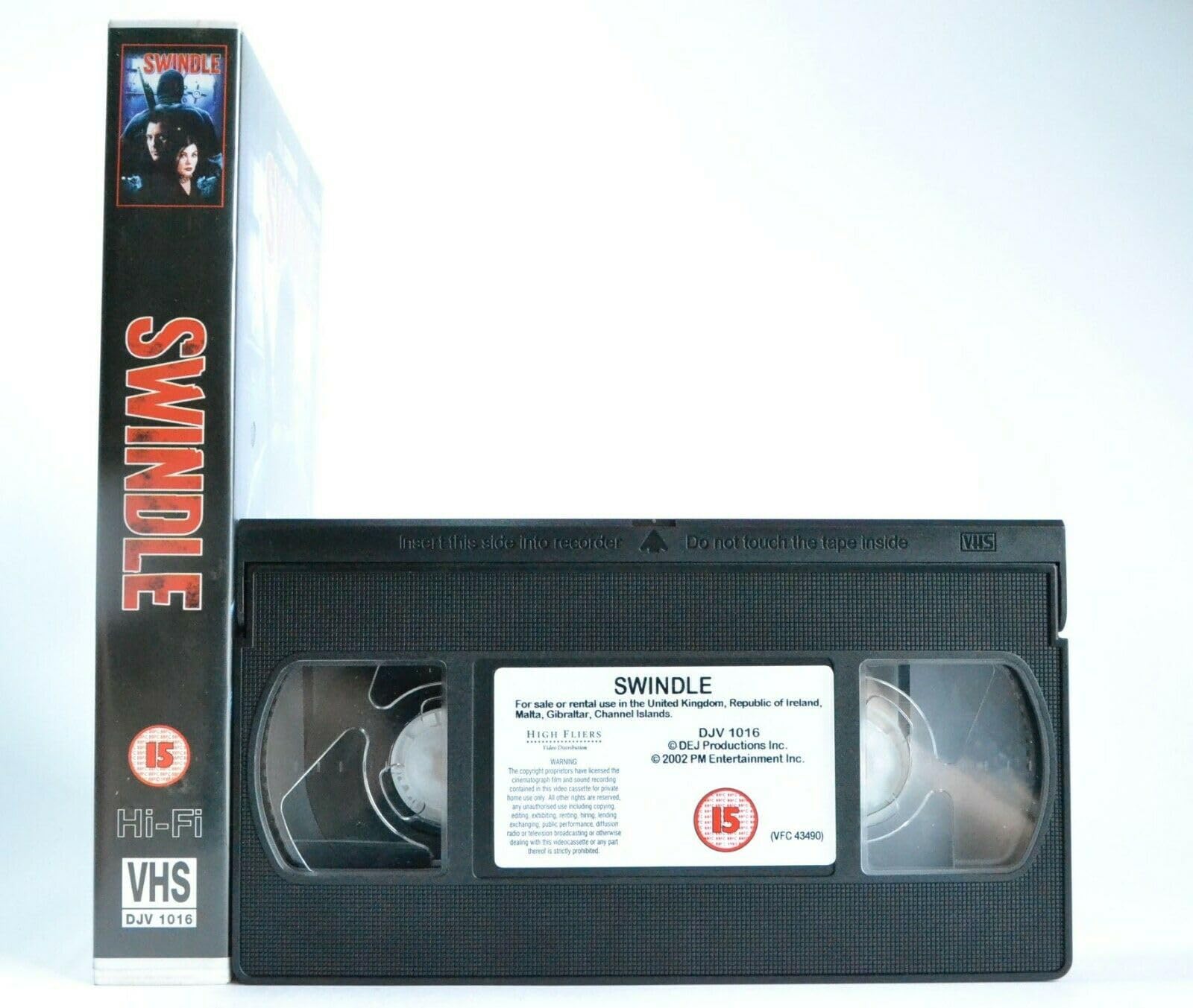Swindle (2002): Crime Thriller - Large Box - Tom Sizemore/Sherilyn Fenn - VHS