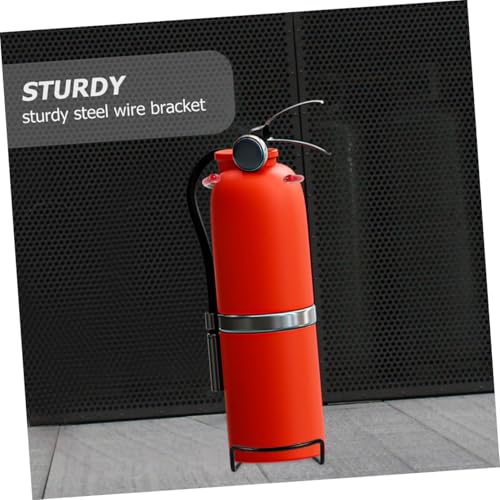 NESTINGHO 4pcs Fire Extinguisher Hanger Fire Extinguisher Hook for Vehicle Fire Extinguisher Wall Bracket Dry Extinguisher Hanger Chemical Extinguisher Bracket Extinguisher Hooks Steel Black