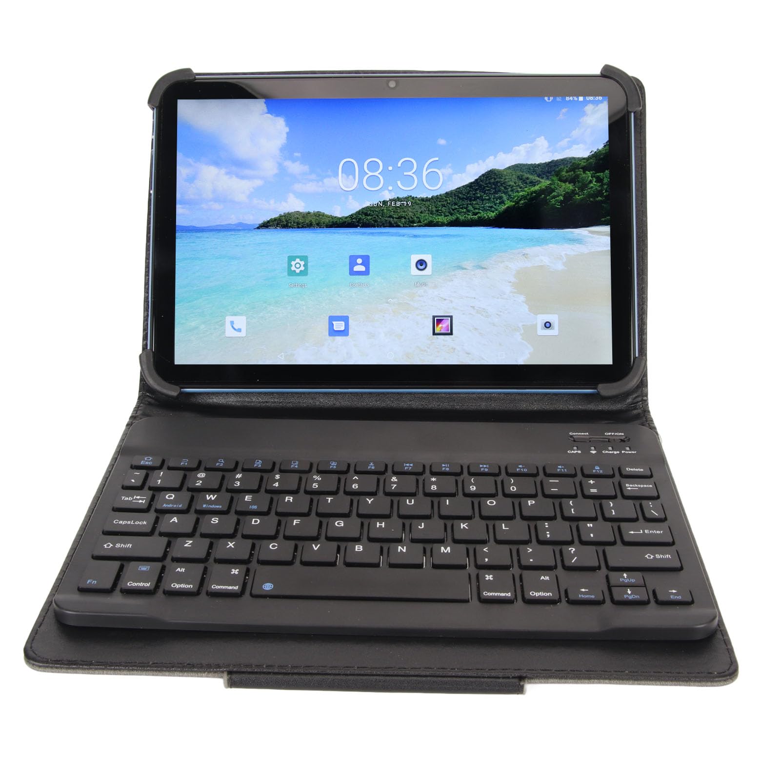 DAUZ 10.1 Inch Tablet, 16MP Rear Camera 8GB RAM 256GB ROM Quad Core Processor FHD Screen 10.1 Inch Tablet PC for 12 for Entertainment for Work (US Plug)