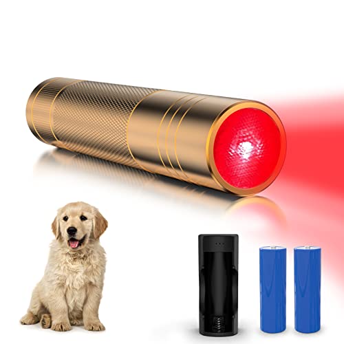 iKeener Vet Device for Pets,Red Light Therapy for Pain Relief,Muscle & Joint Pain from Dog Arthritis,Handheld Infrared Light with 660nm & 850nm Wavelengthsm for Dogs,Cats,Horses (Gold)