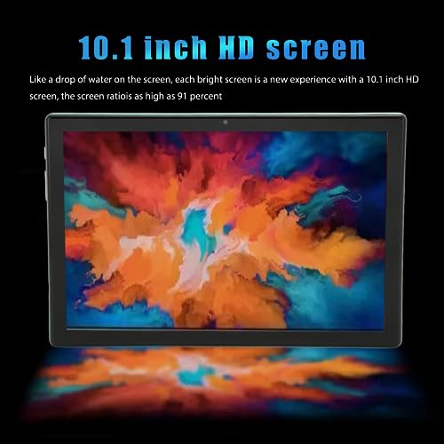 DAUZ 10.1 Inch Tablet, 8GB RAM 256GB ROM Multifunction 100‑240V 4G Network 10.1 Inch Tablet PC 16MP Rear Camera for Work for Entertainment (US Plug)