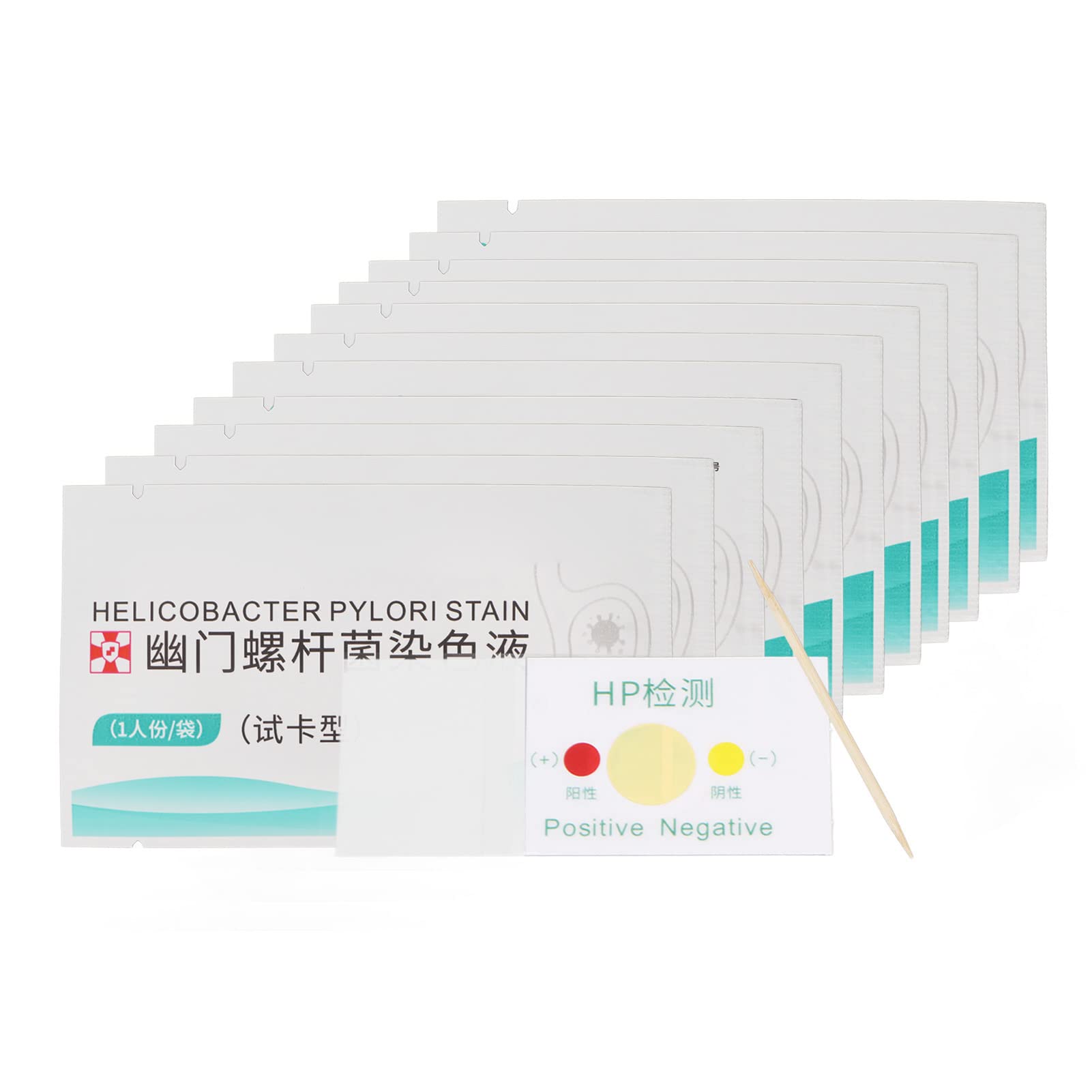 Gut Health Test Strip, Easy Use Self Test Helicobacter Pylori Test Strip for Travel