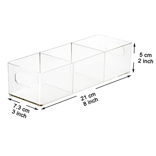 Youngever 2 Pack Plastic Tea Packet Organizers, Tea Bag Holder, Tea Bag Storage, 8.5" x 3" x 2"