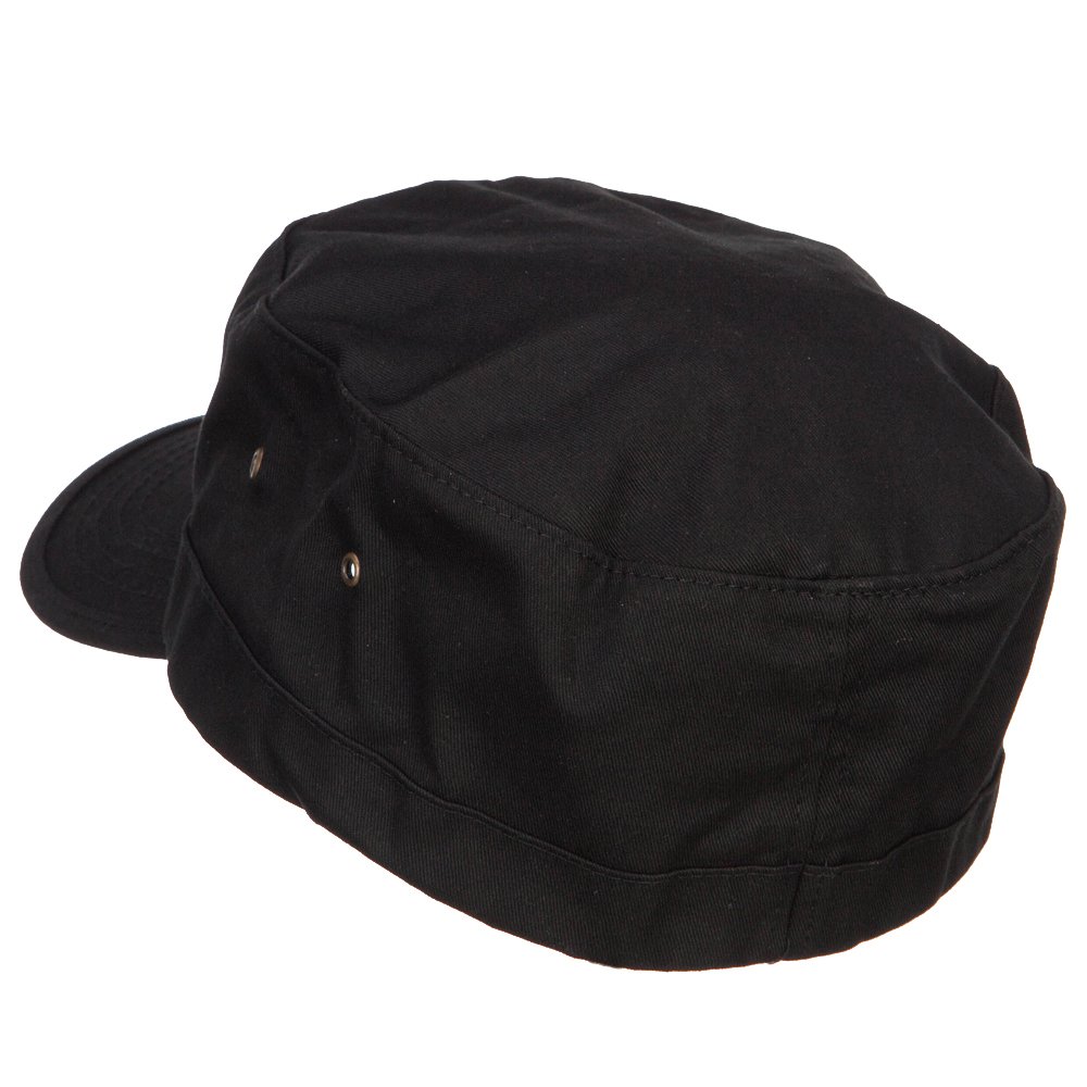 e4Hats.com Big Size Fitted Trendy Army Style Cap - Black 2XL-3XL