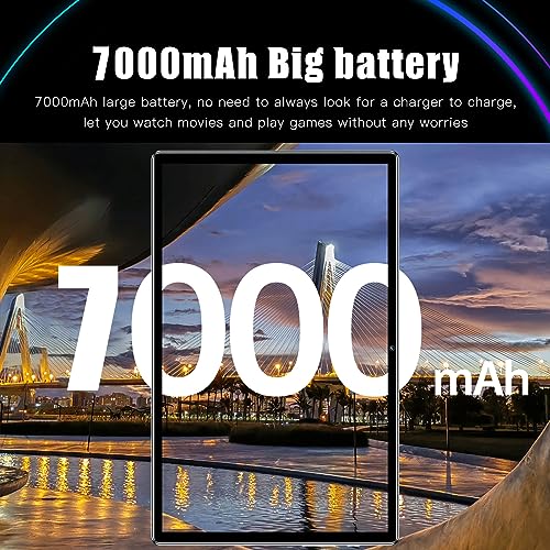 DAUZ Business Tablet, 8GB 256GB Memory Aluminium Alloy Office Tablet for Family (US Plug)