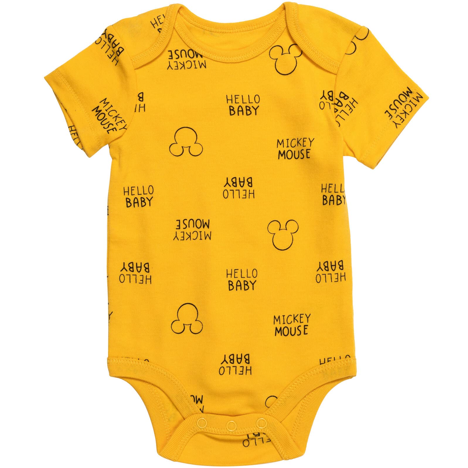Disney Mickey Mouse Newborn Baby Boys 5 Pack Bodysuits 6-9 Months