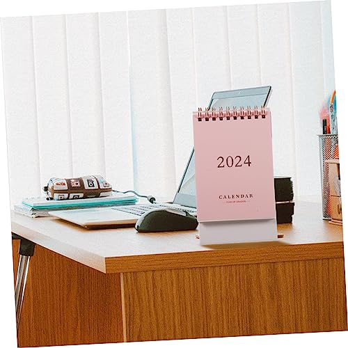 Didiseaon Easel Calendar 2024 Office Supplies Desk Calendar Daily Schedule Planner Mini Monthly Calendar Desk Pad Calendar To- Do Decor 2024 Desktop Calendar Scroll Simple Clamshell Paper