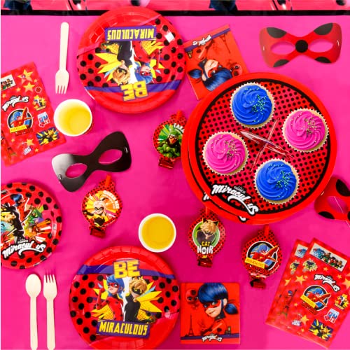 Miraculous Ladybug Party Sticker Sheets – 10 Sticker Sheets - Celebration, Birthday Party, Toddlers - Cat Noir - Party Supplies - Officially Licensed (10 Sticker Sheets)