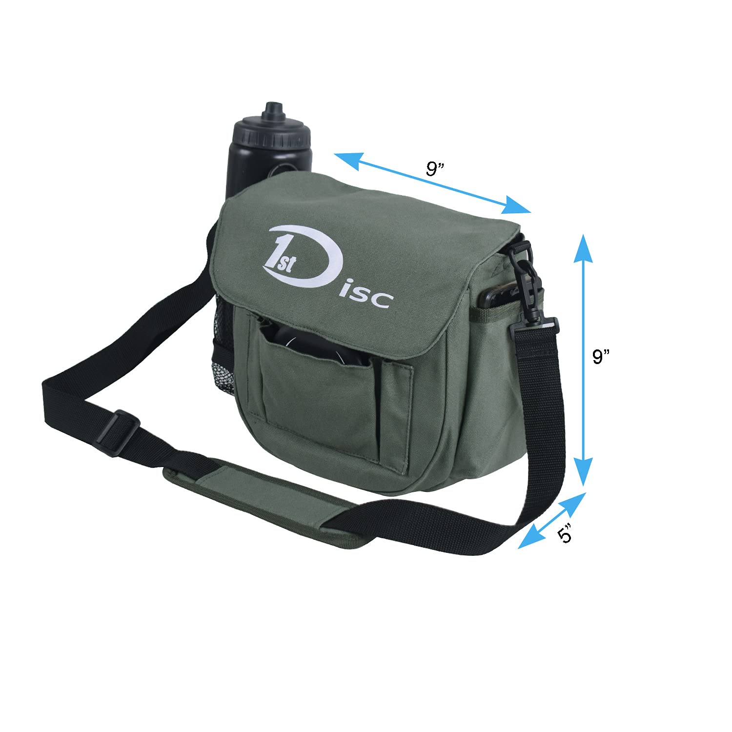 DISC Golf Set Includes 1pc Heavy Duty Nylon Carry Bag, 2pcs Drivers, 2pcs Mid-Ranges, 2pcs Putters, 1pc Mini Disc Marker and 1pc 12βx12β Embroider Logo Black Towel.