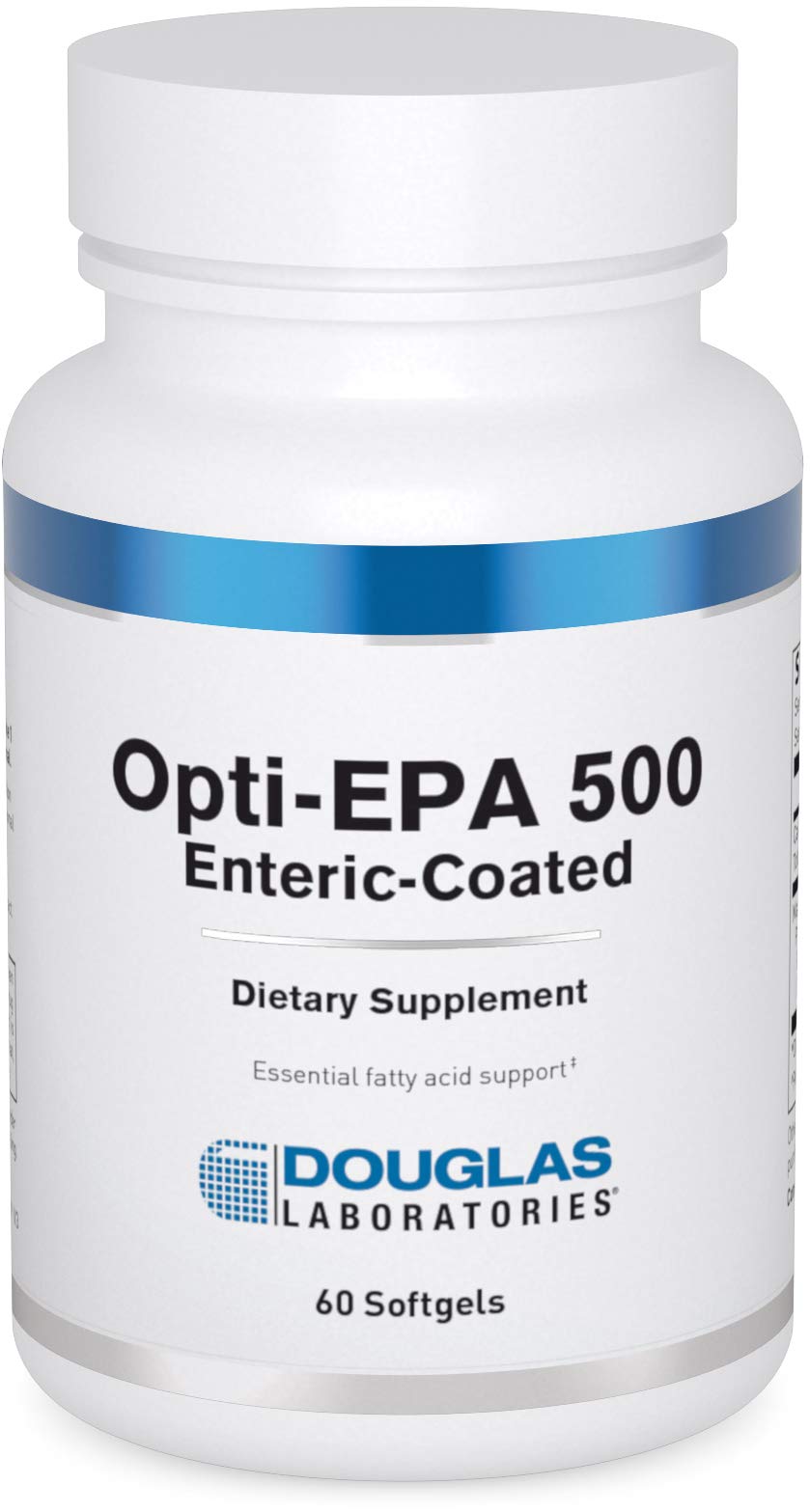 Douglas Laboratories Opti-EPA 500 | Enteric-Coated to Support Brain, Eyes, Pregnancy and Cardiovascular Health | 60 Softgels