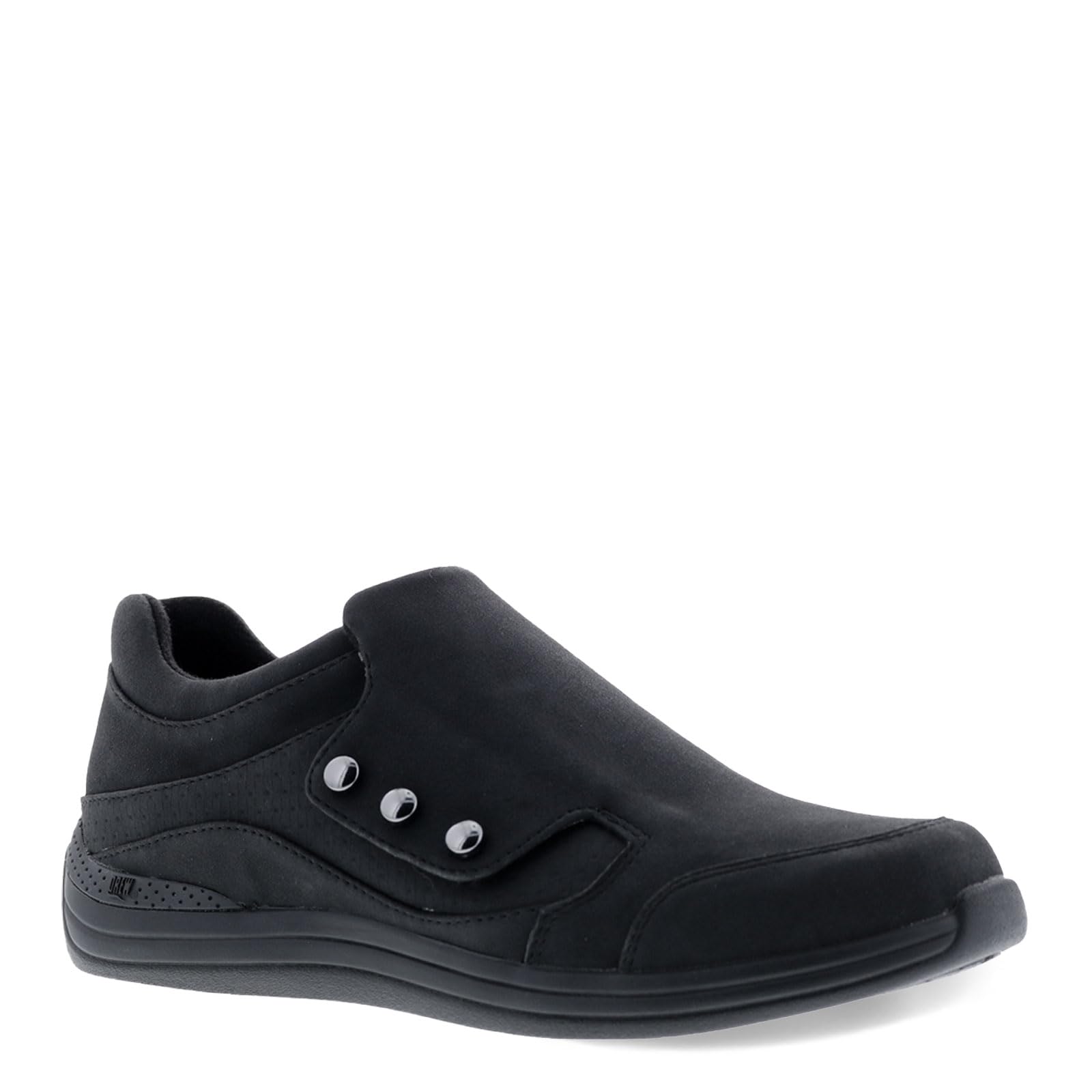 Drew Women's Bouquet Black Nubuck Casual Shoe, 7 Wide (D/E) US