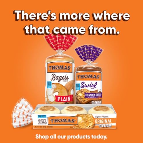 Each package of 6 Thomas' Plain Bagels are classically delicious. Great on their own, or with sandwiches and sweet snacks.